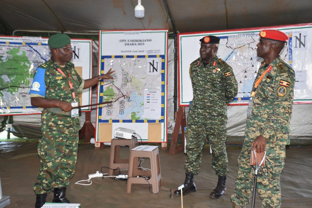 Leaders Visit Contingent Camps - UPDF