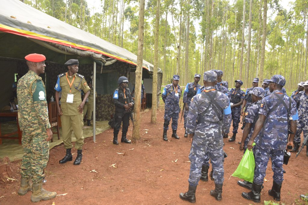 Leaders Visit Contingent Camps - UPDF