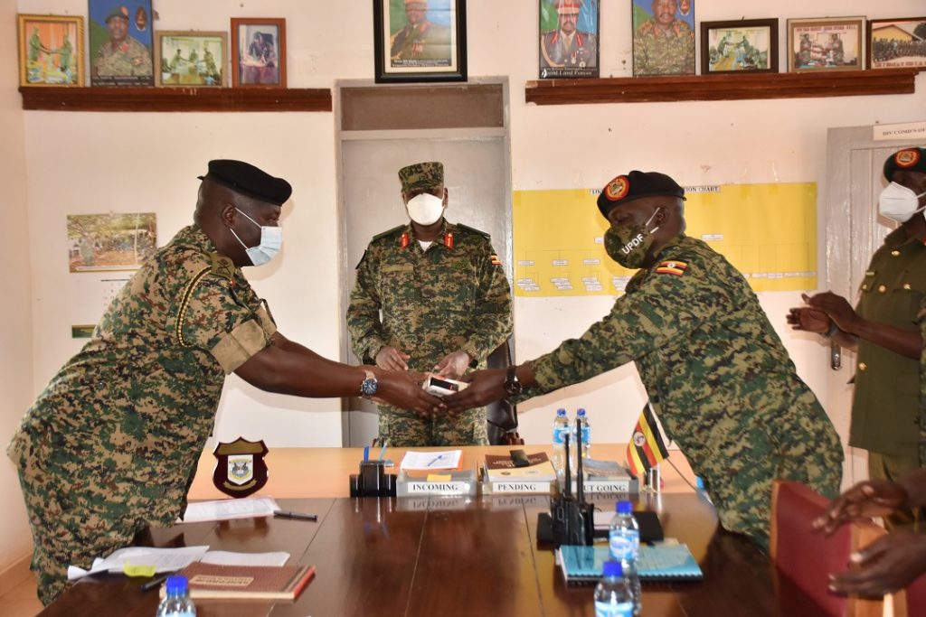 Maj Gen Kawagga Hands Over To Brig Gen Ssemwanga - UPDF