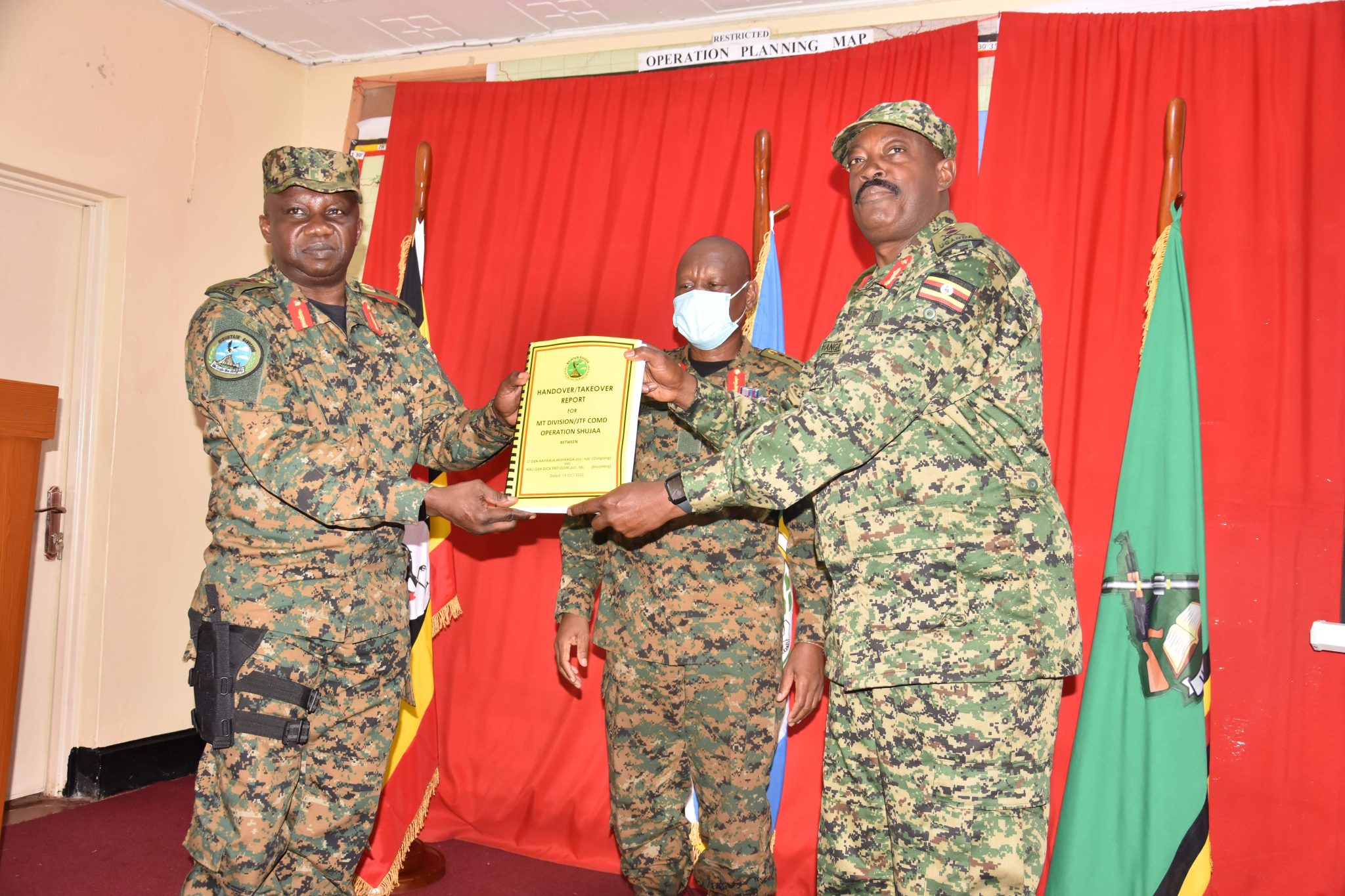 Maj Gen Dick Prit Olum Takes Over Mountain Division And Operation Shujaa Command - UPDF